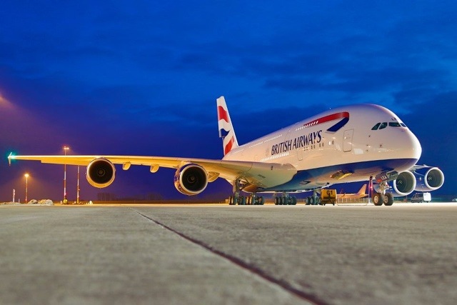 First Fully Painted British Airways Airbus A380